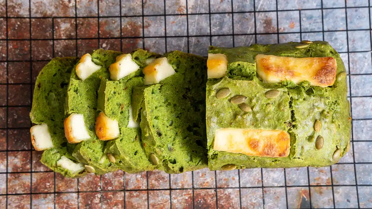 Green Bread - Full Of Greens, Cheese And Nuts
